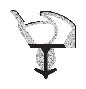 Uszczelka do drzwi wewnętrznych z przylgą spieniona DEVENTER SP 7522 ...