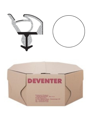 Zestaw 100 mb uszczelka do drzwi wewnętrznych spieniona DEVENTER SP ...